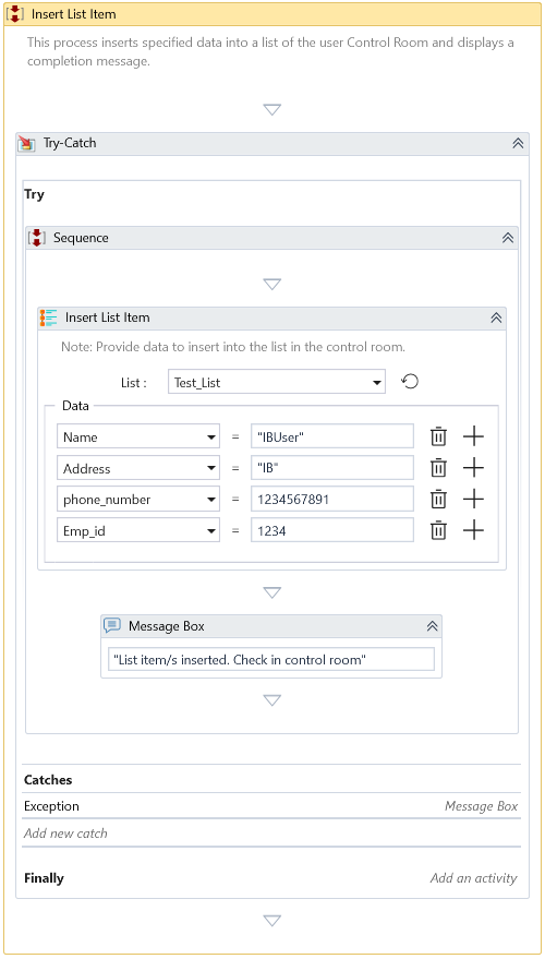 Insert List Item | IntelliBuddies® Documentation Portal Insert List Item | IntelliBuddies® Documentation Portal